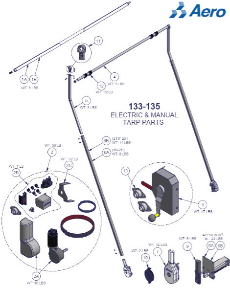 Vernon Equipments | AERO electric tarp kit